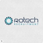 Rotech Recuitment Engineering Logo Designs